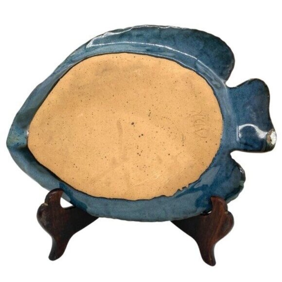 Accents | Studio Art Pottery Sushi Fish Plate | Poshmark